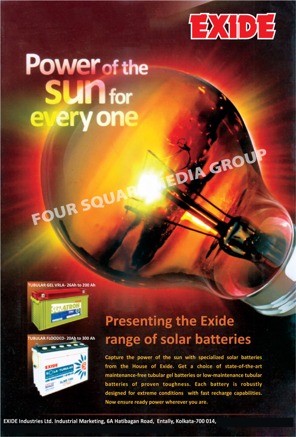 Exide Industrial Batteries | Agm Vrla Batteries | Batteries | Tubular ...